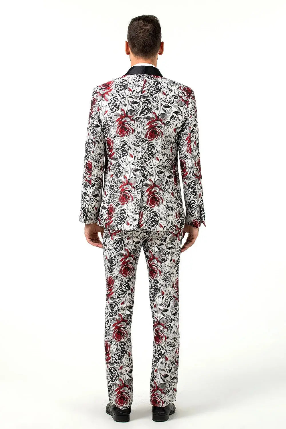 Floral Pattern Men's Prom Suit 3 Piece – Bold Party Style