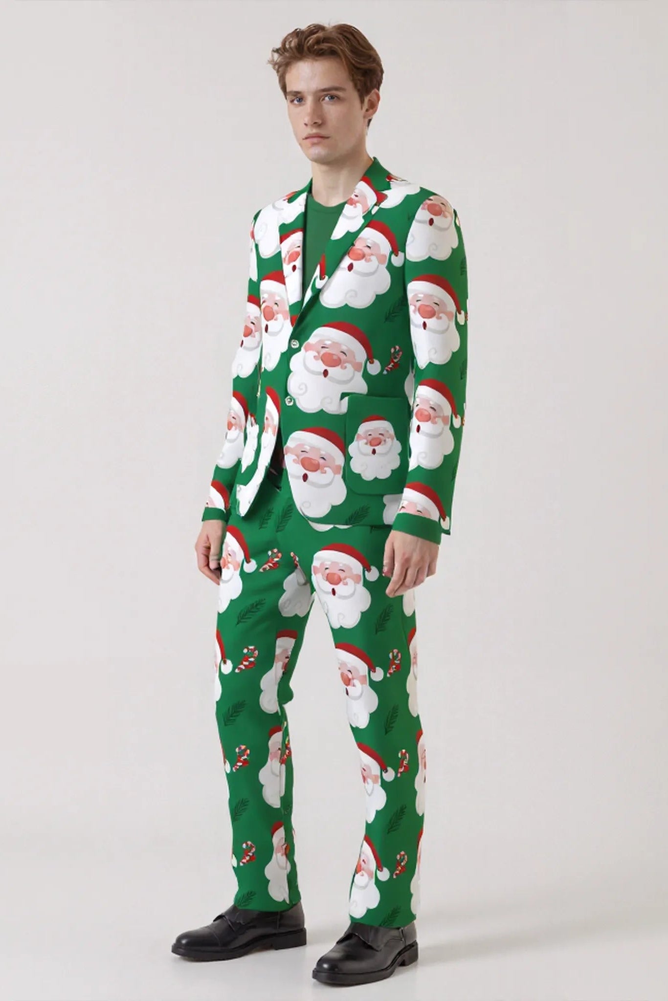 Joyful Winter Print On Christmas Suit Mens With 2 Piece Suit | Wehilion®