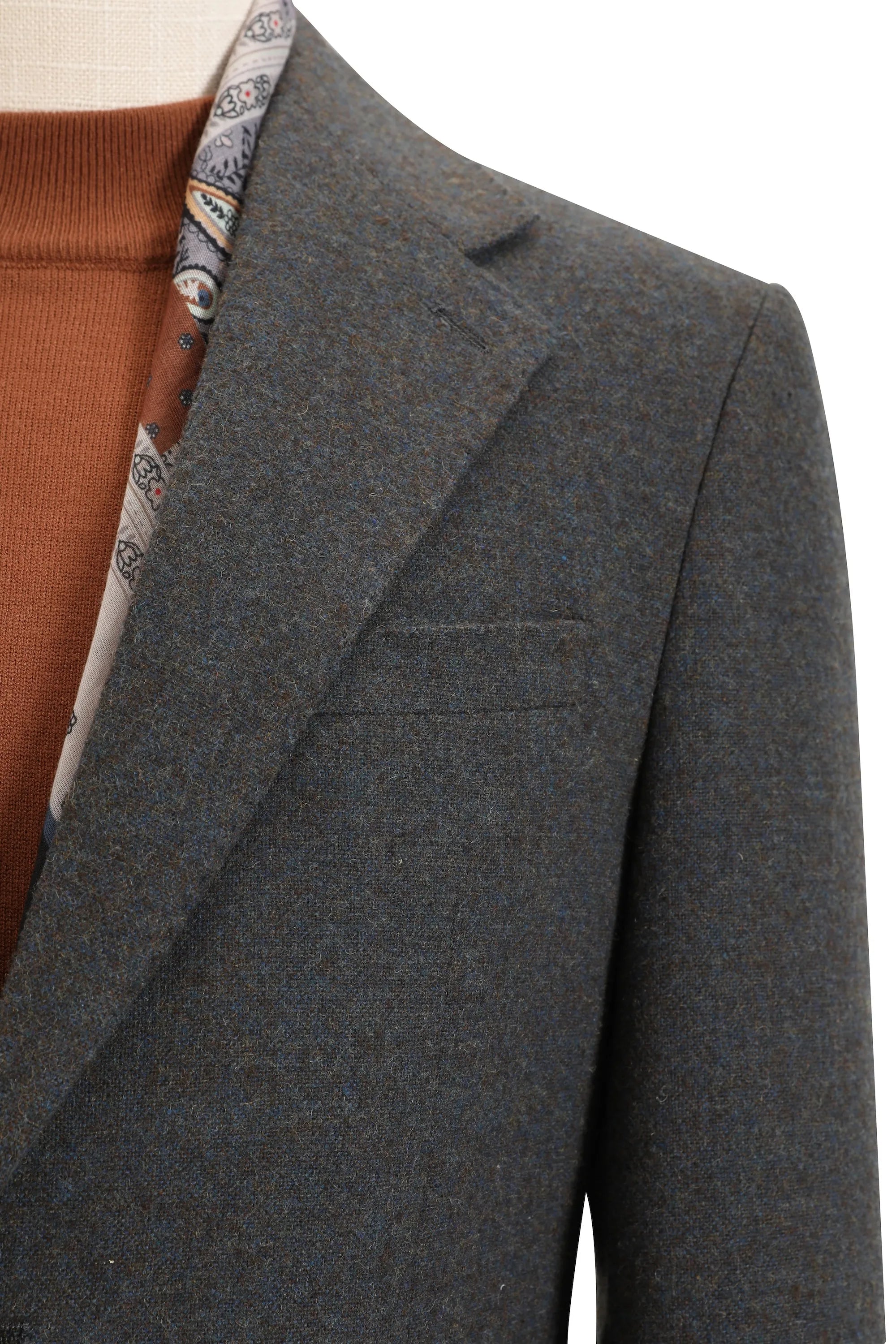 Prom Suits With Bold Style In Rich Grey Herringbone Suit | Wehilion®